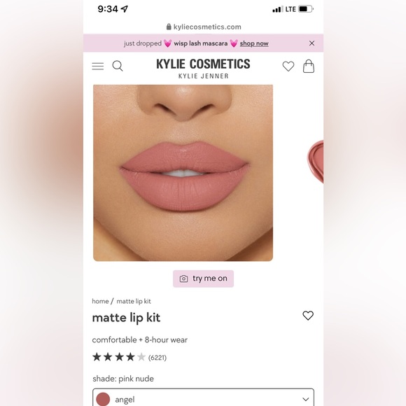 Kylie Cosmetics | Makeup | Kylie Cosmetics Lip Kit In The Shade Angel ...